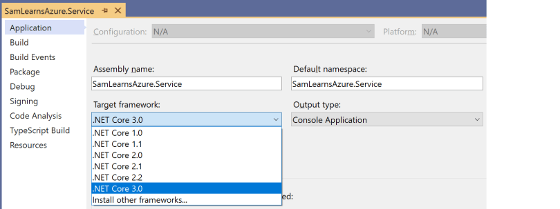 Upgrading our projects to .Net Core 3.0 – Sam Learns Azure