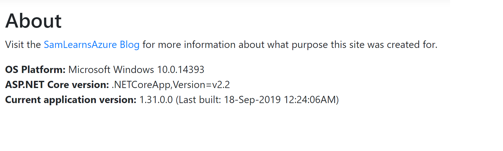 Versioning in .NET core – Sam Learns Azure
