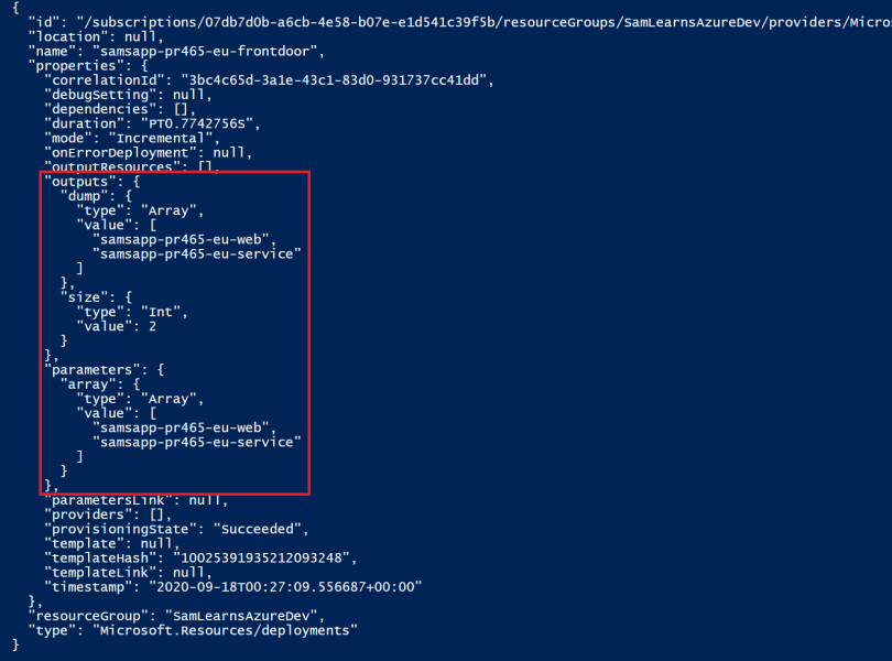 Passing arrays and using loops in ARM templates – Sam Learns Azure